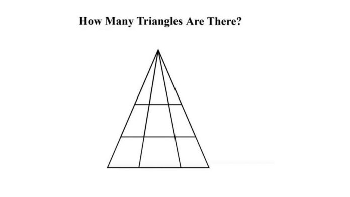 How Many Triangles Are There Can You Solve The Puzzle How About That 